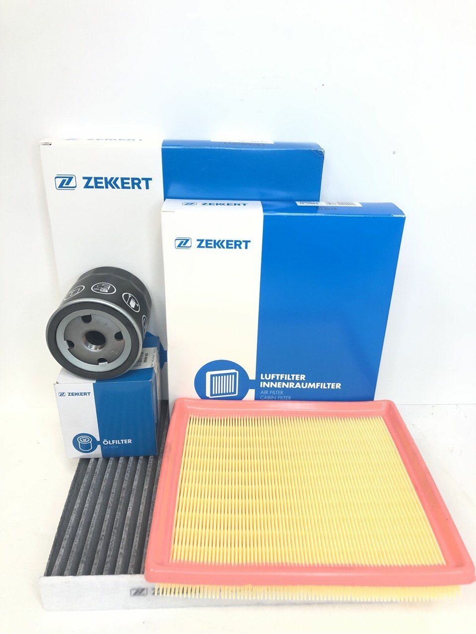 Фильтр воздушный + масляный + салонный Skoda Octavia A7 1.6(Шкода Октавиа 3) комплект ZEKKERT