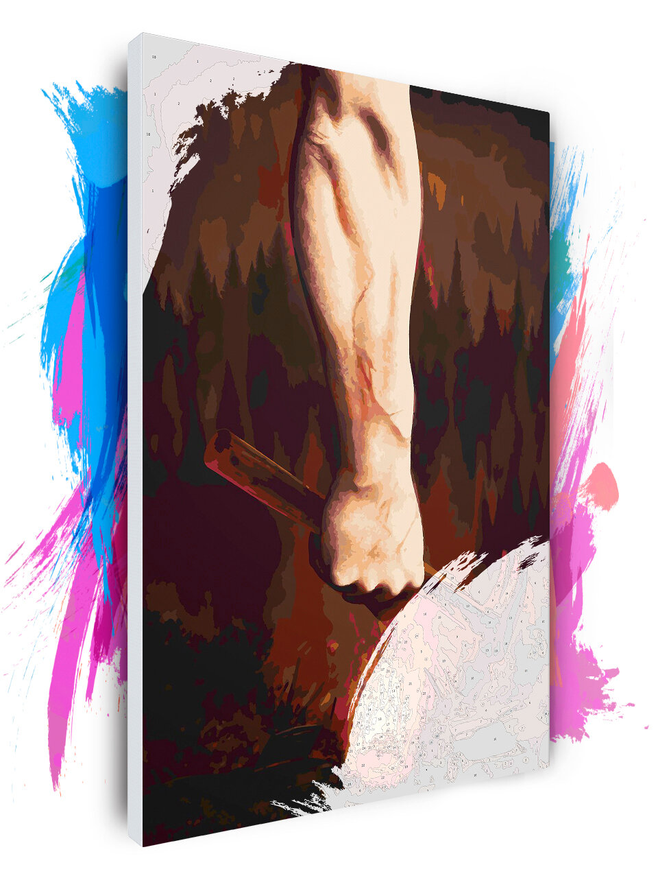 Картина по номерам на холсте The Last of Us - Рука Эбби, 60 х 90 см