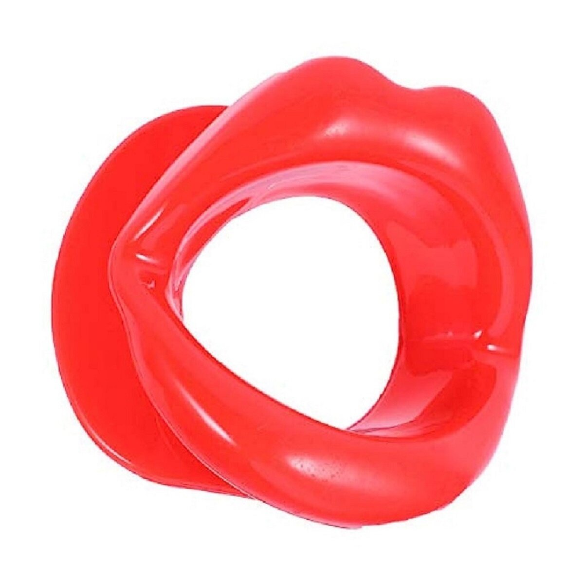 Расширитель фиксатор для рта в форме женских губ, красного цвета