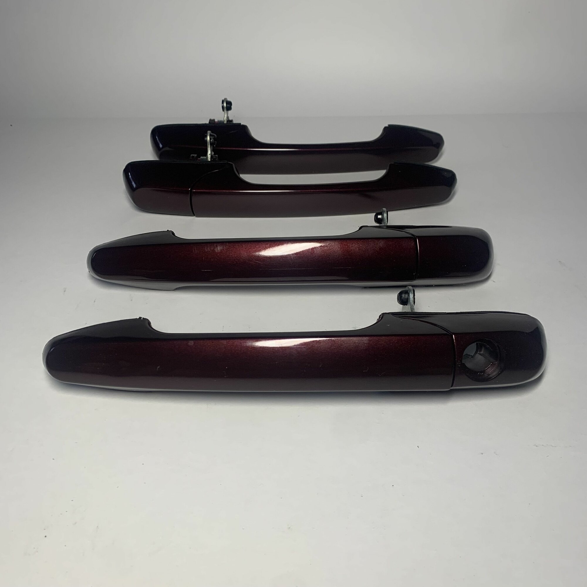 Ручка дверей наружные Ваз 2109, 21099, 2114, 2115 окрашенные, Евро, комплект 4шт, цвет Портвейн (192)