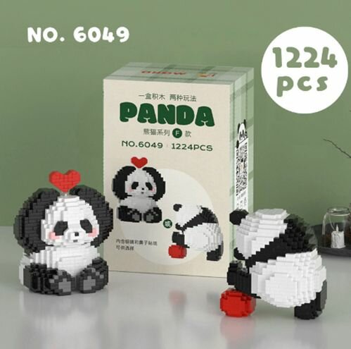 Конструктор Панда 6049 (2 в 1), 1224 детали