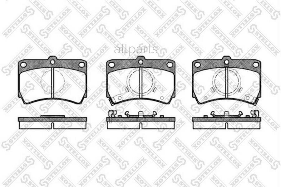 STELLOX 223002SX 212 02=FDB993=572144B ! колодки дисковые п.\ Mazda 323 1.1-1.7D 85-89