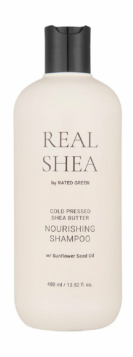 Rated Green Real Shea Cold Pressed Shea Butter Nourishing Shampoo Питательный шампунь для волос с маслом ши холодного отжима 400мл