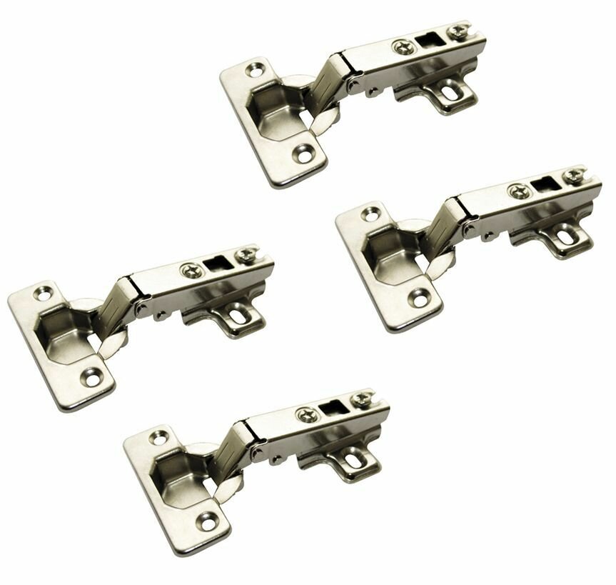 Петля мебельная накладная 110* MF-201А, Slide-on, без доводчика, комплект 4 шт