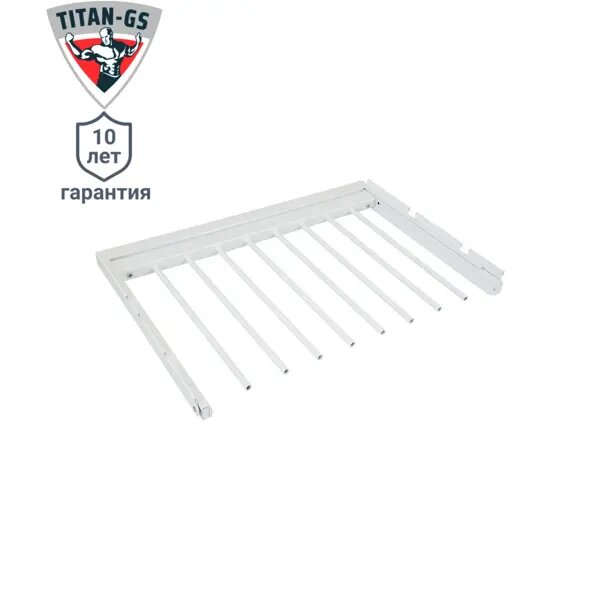 Брючница для шкафа выдвижная Титан-GS 60x43.5 см металл цвет белый