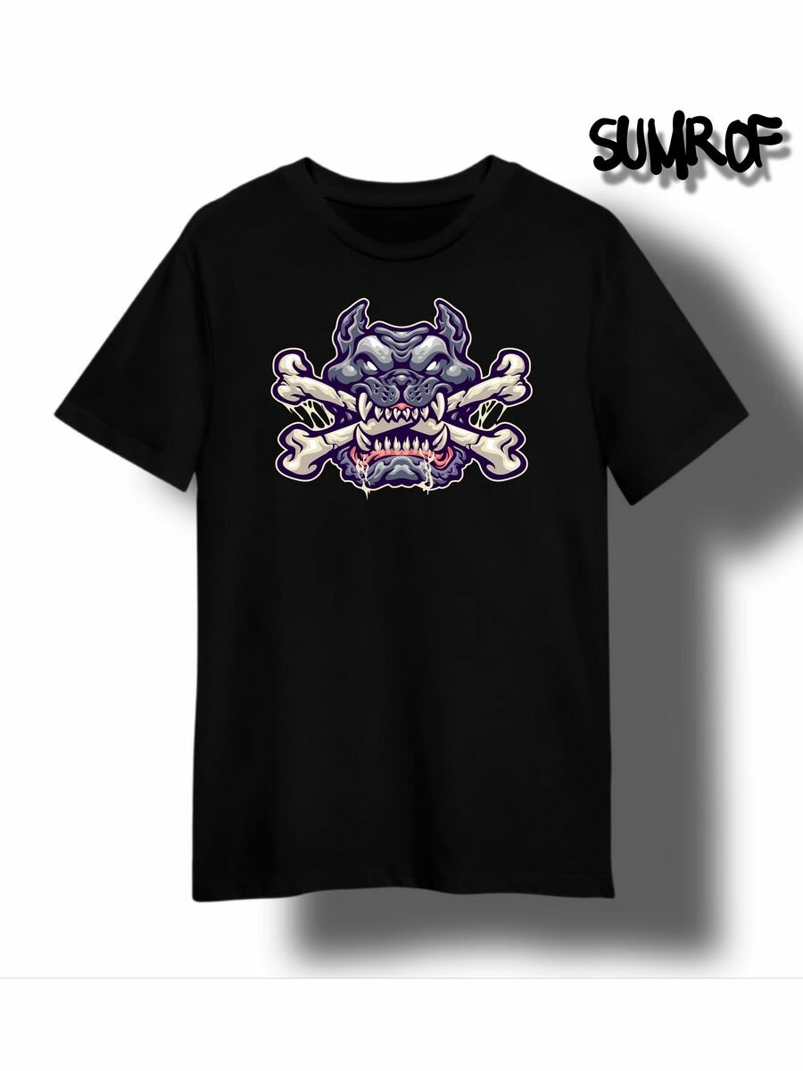 Футболка свирепы питбуль