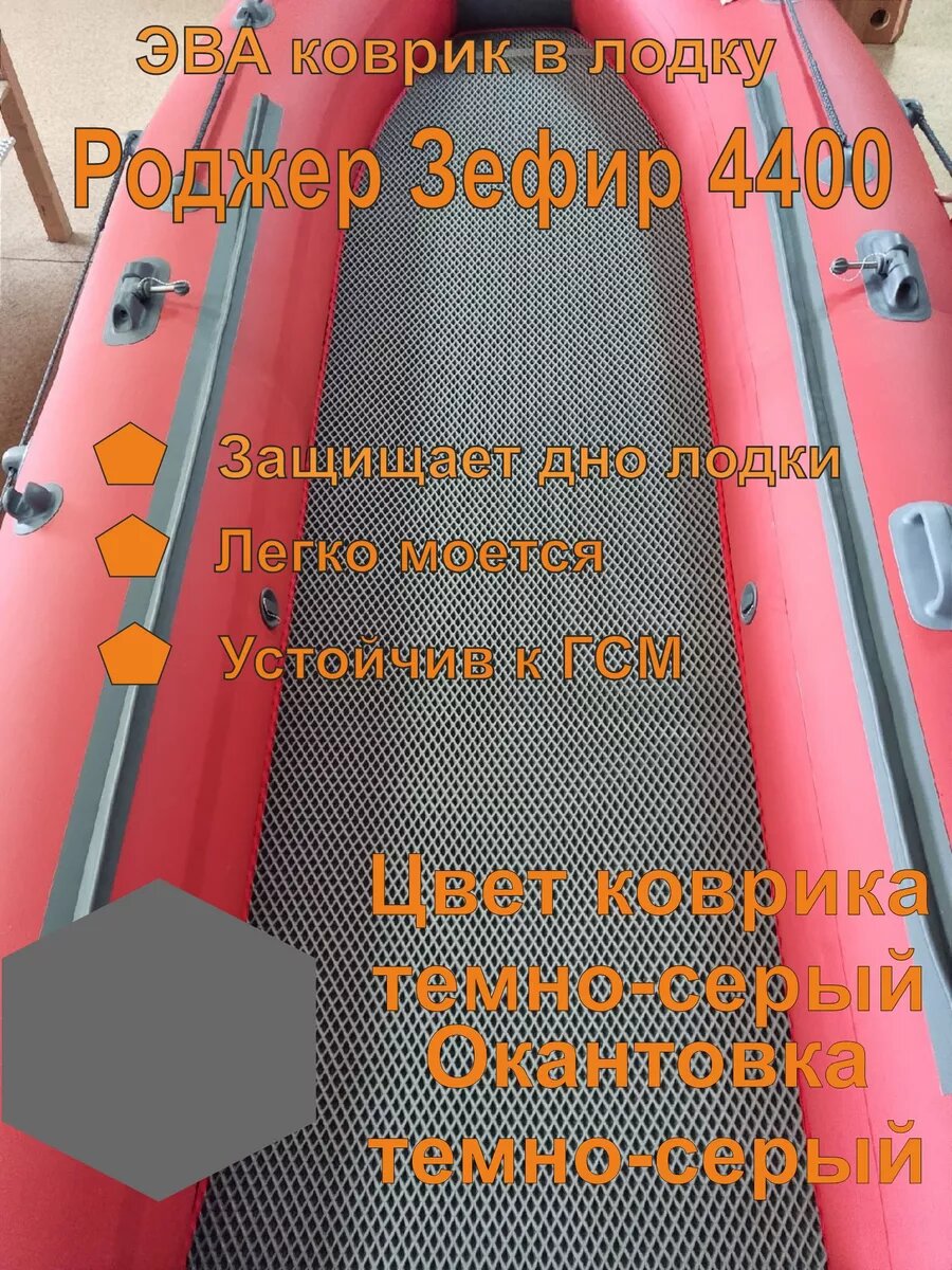 Эва коврик в лодку роджер Зефир 4400