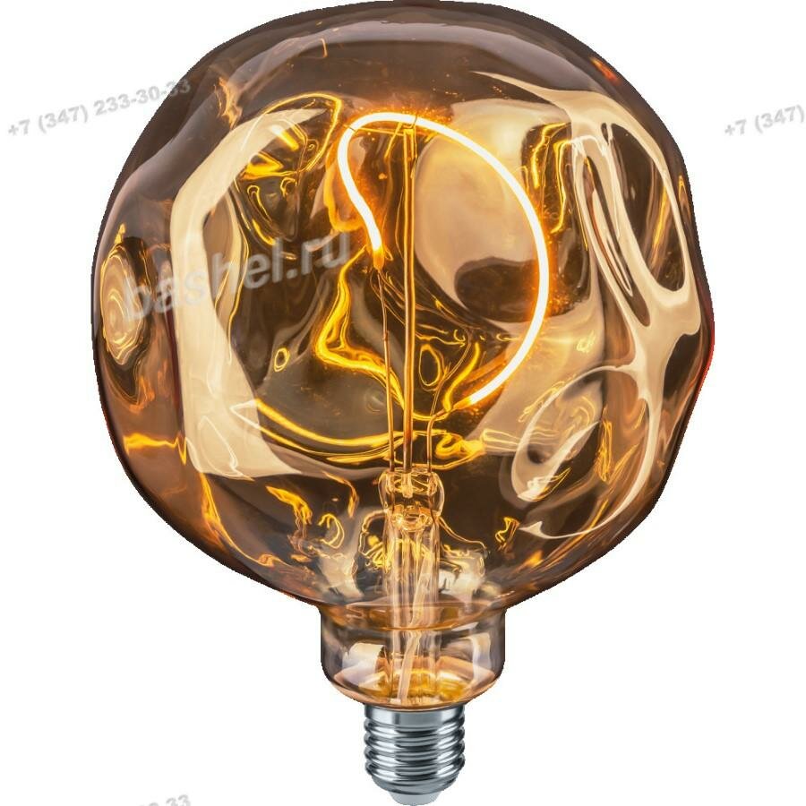 Лампа шар декоративный Navigator G125 4W(200lm)2700K 125x175 стекло NLL-F-G125ST-4-230-2.7K-E27-BE 14499