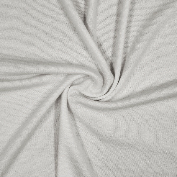 Ткань Трикотаж Ткани-100, трикотаж, ворсовая фактура, молочный цвет, длина 1м, ширина 1,4м