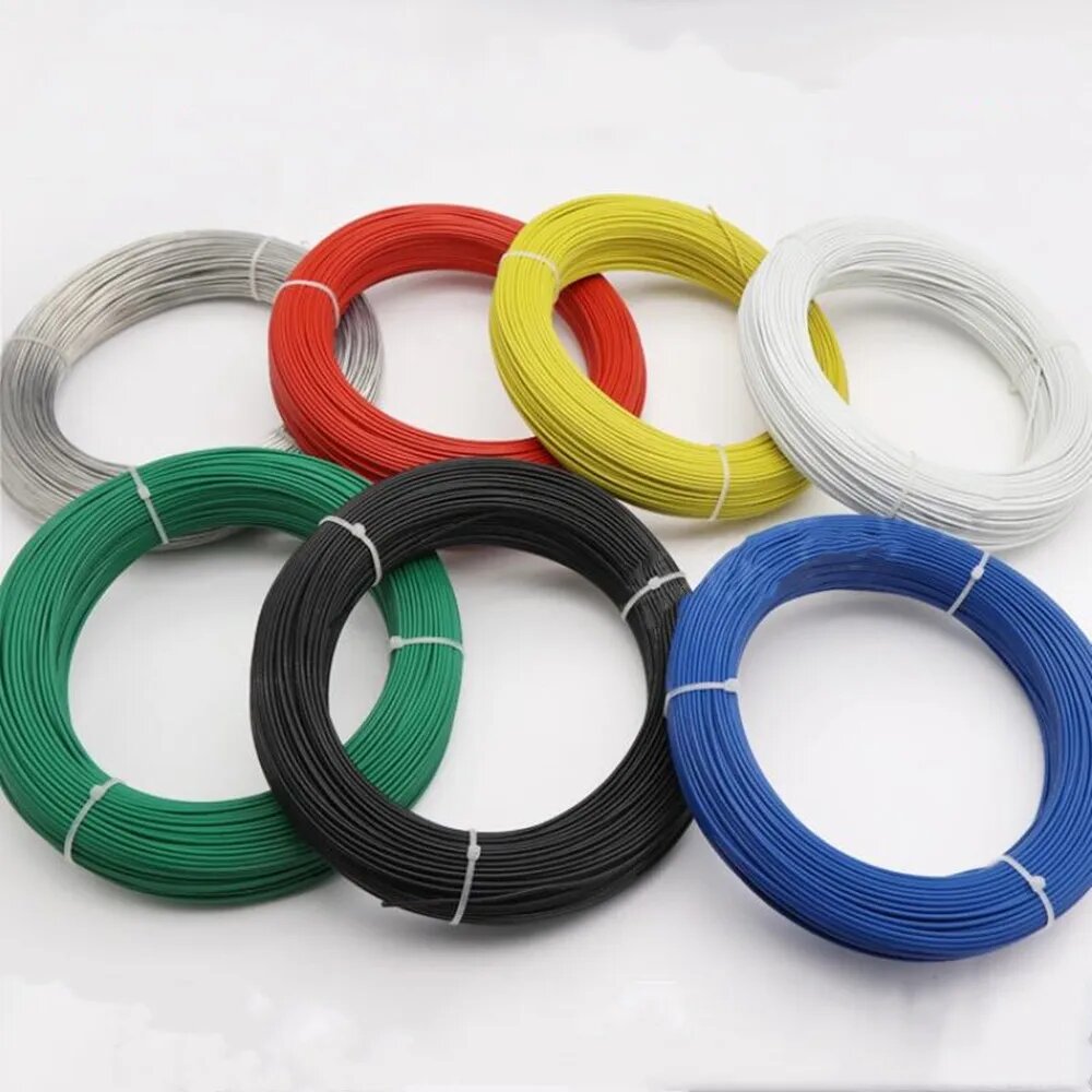 Zhiyejiand Сигнальный кабель PTFE 0,12-1,5 мм2 0.3mm2, Clear, 20 meter