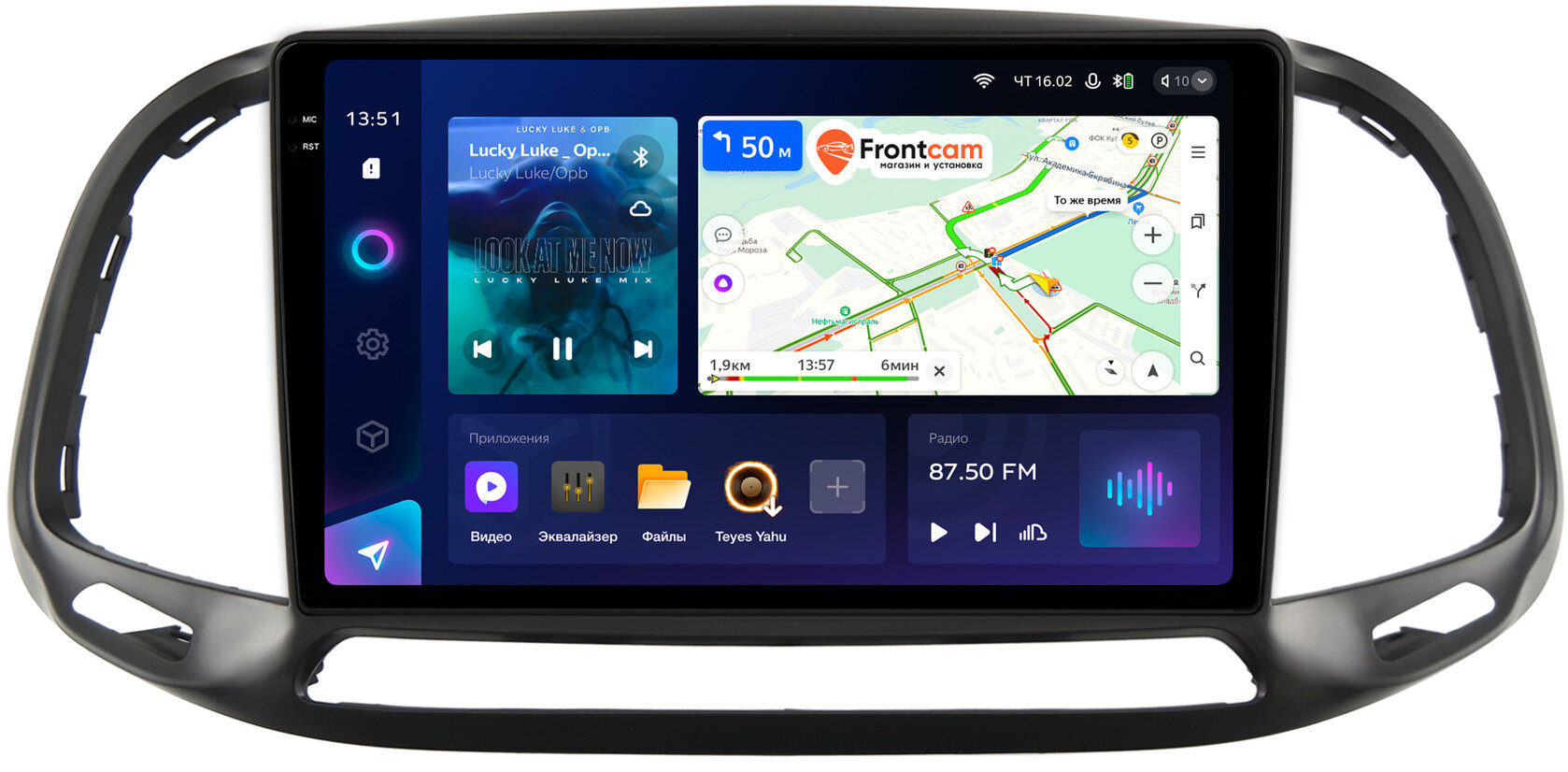 Штатная магнитола Fiat Doblo 2 2015-2022 Teyes CC3 2K 6/128 9.5" RM-9-636 Android 10 (4G-SIM, DSP, QLed)