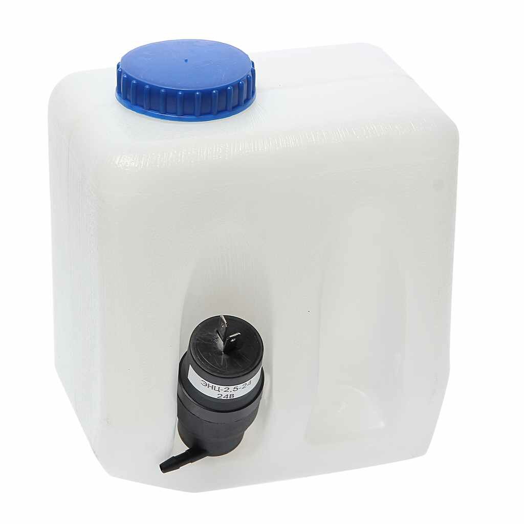 Бачок омывателя КАМАЗ, ЗИЛ, урал 24V 2л в сборе, 1112.5208000, полимер