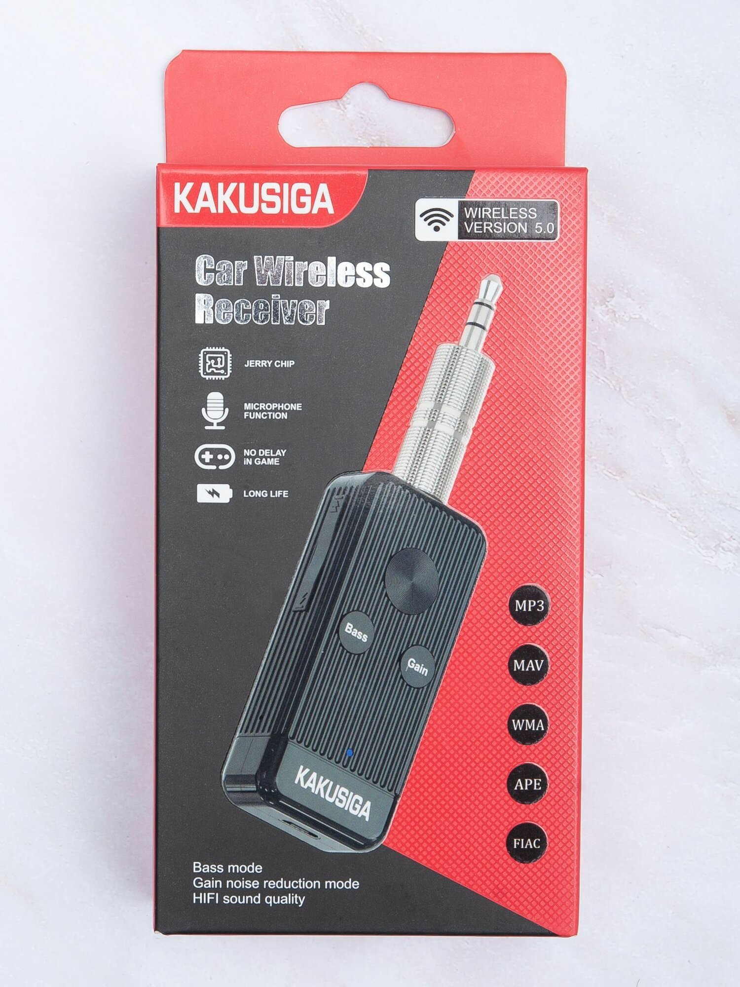 Автомобильный блютуз приемник адаптер Kakusiga AUX Car Wireless Receiver