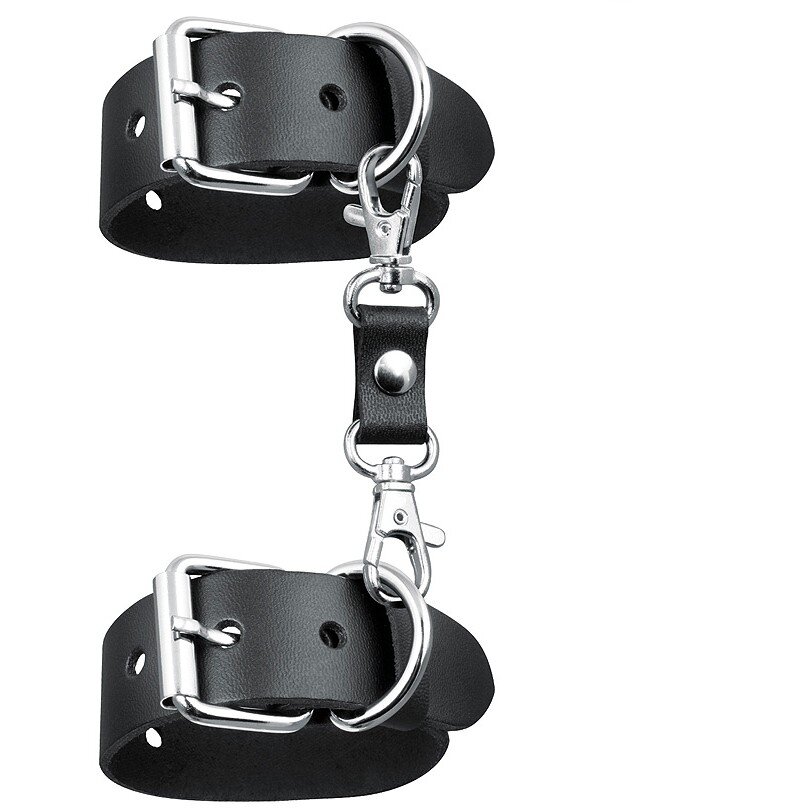 Наручники кожа, цвет чёрный