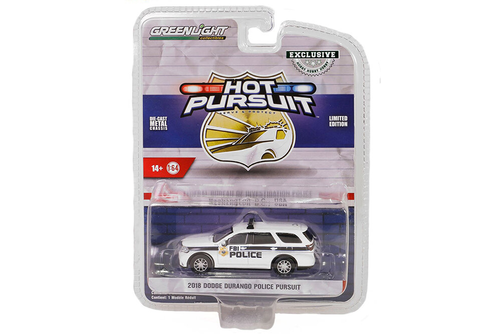 Dodge durango police pursuit "federal bureau of investigation police" fbi police 2018 (длина модели 6-10 см)