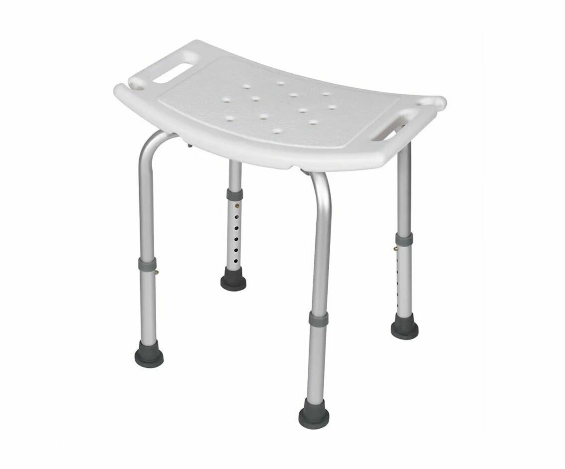 Стул табурет для ванной и душа Титан (для пожилых людей) белый