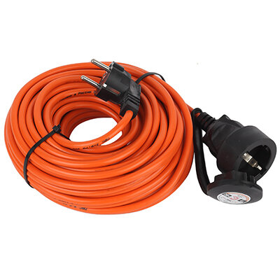 Удлинитель 1-мест 20м ПВС 3*0,75 оранжевый IP44 ЭРА