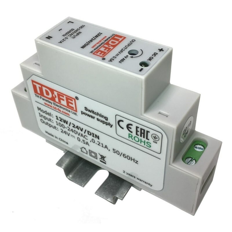 12W/24V/DIN блок питания Faraday