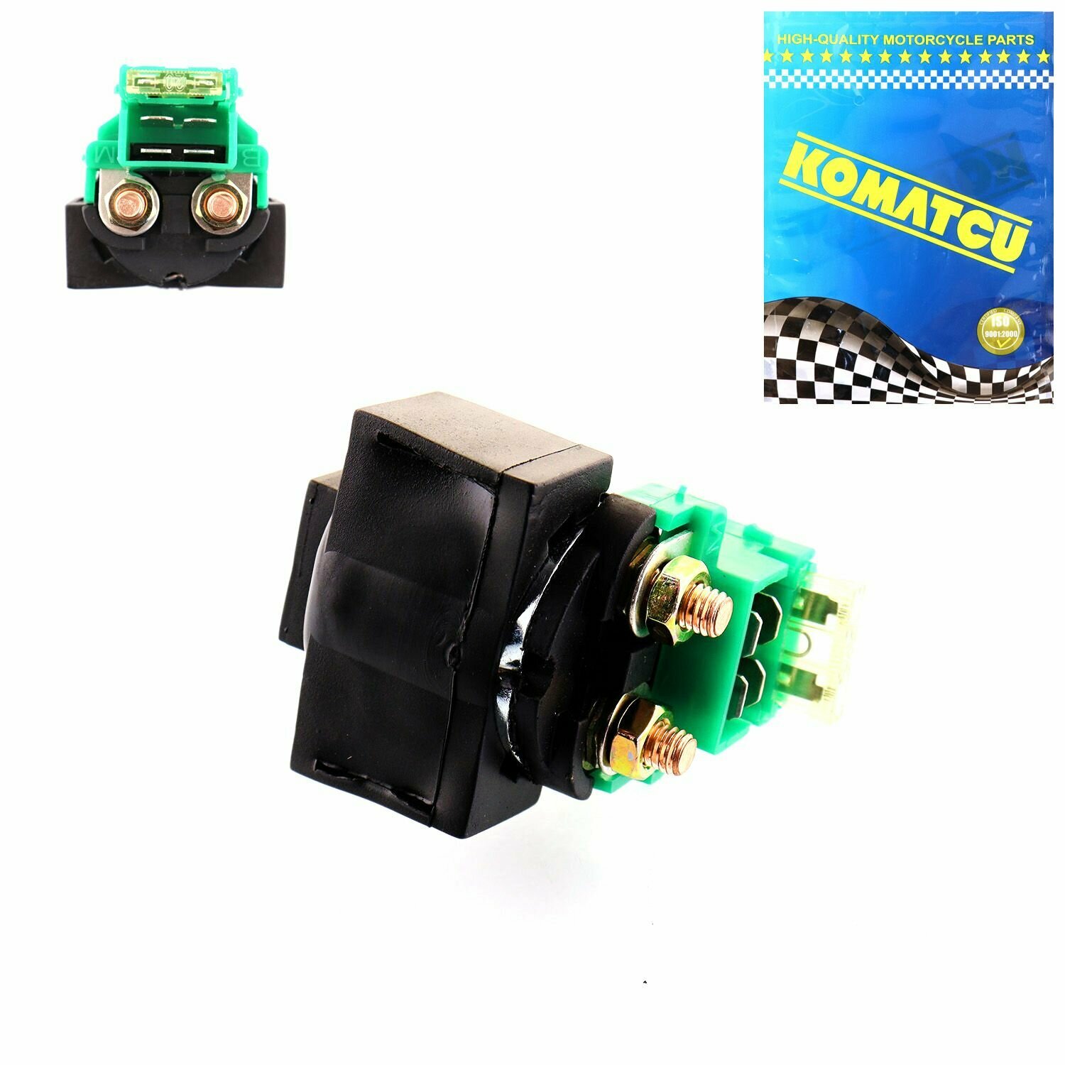 Реле электростартера Yamaha (с предохранителем, +запасной) "KOMATCU"