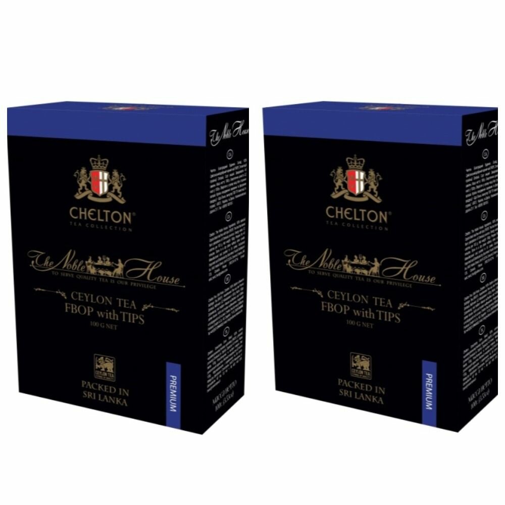 CHELTON чай черный Благородный Дом FBOP с типсами, 200 г, 2 шт