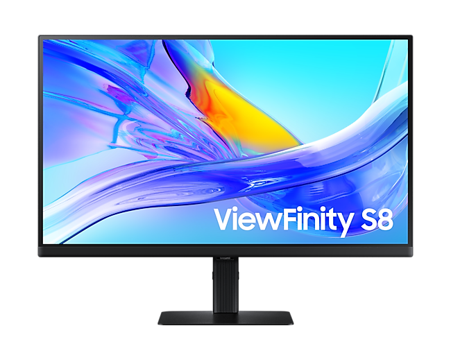 Монитор Samsung 27 ViewFinity S8 S27D804UAIXCI черный IPS LED 5ms 16:9 HDMI матовая HAS Piv 1000:1 3