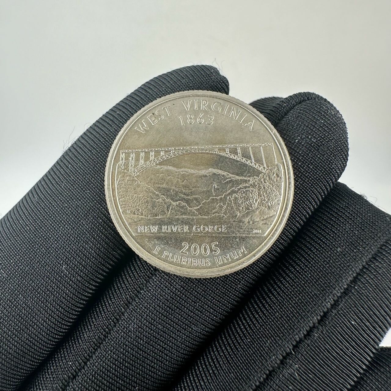 Монета 25 центов 2005 год Штат Западная Вирджиния (West Virginia) Двор D