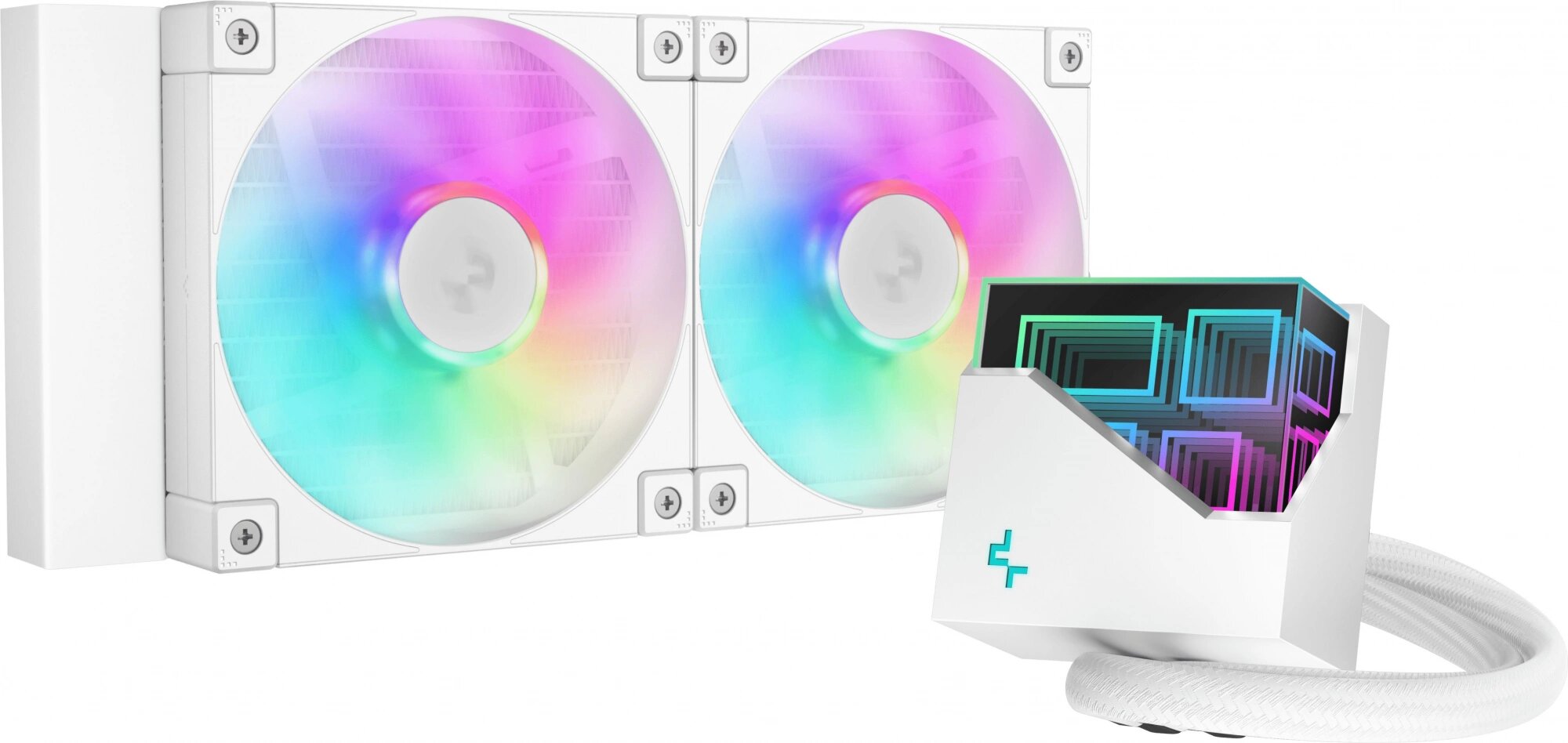 Система водяного охлаждения Deepcool LT240 ARGB Soc-AM5/AM4/1200/1700/1851 белый