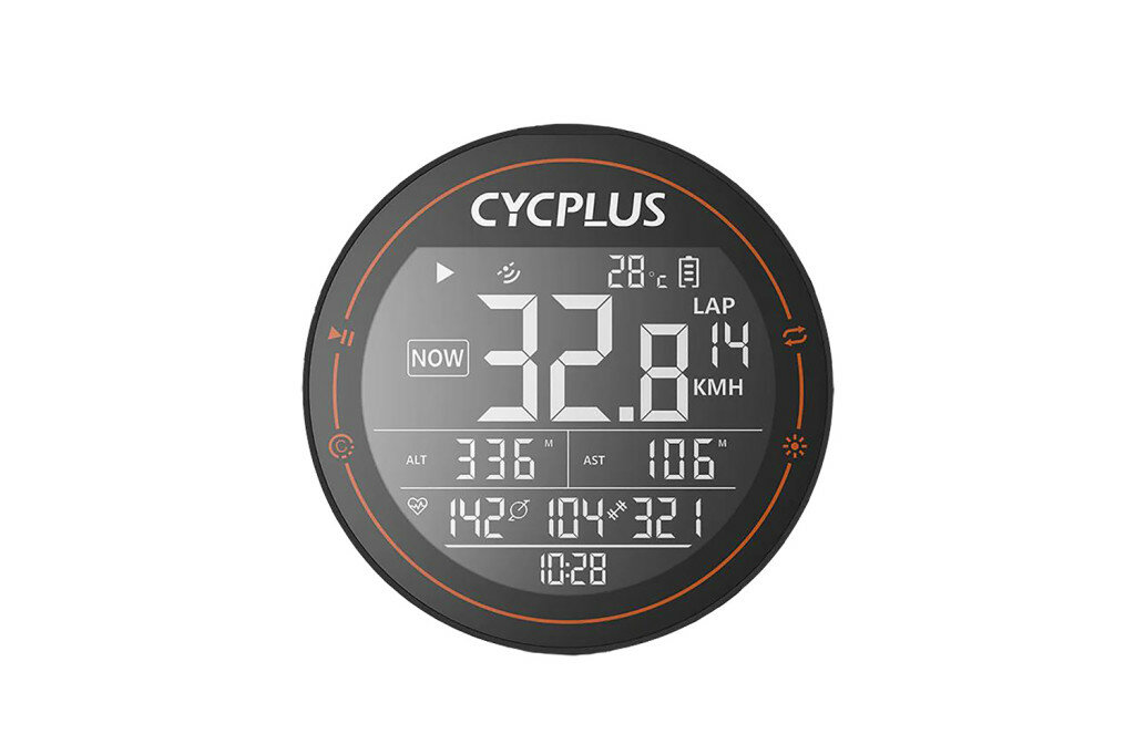 Беспроводной велокомпьютер Cycplus GPS M2, 19 функций