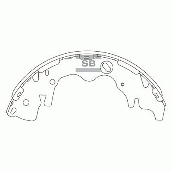HI-Q SA141 (583054HA00 / 583054HA00) колодки барабанные з.\ h1 / grand Starex (Старекс) 2.4 / 2.5 / 2.5crdi 07