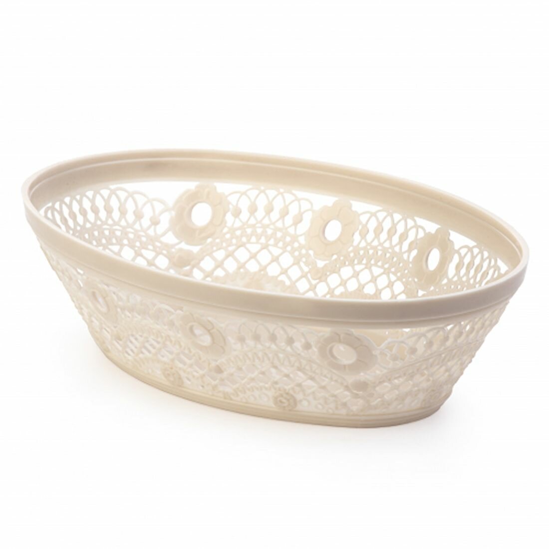 Сухарница Кружево (слон. кость-корич) Альтернатива М6036