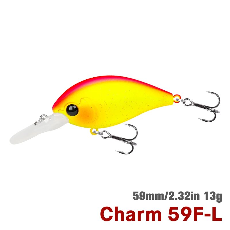 Воблер TSURINOYA Charm 59F-L, 59мм, 13г, CRANK