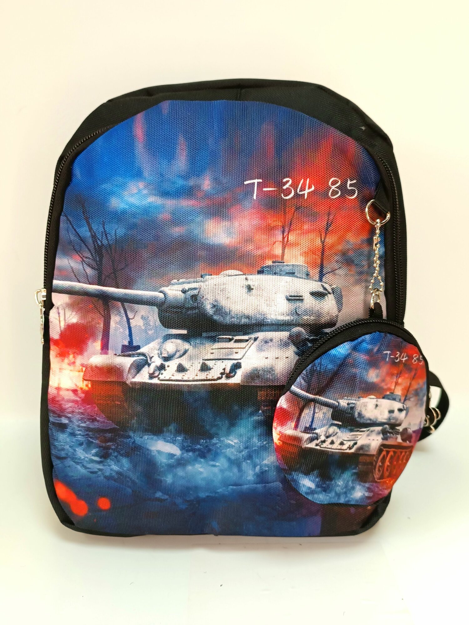 Рюкзак для мальчика в детский сад с танком Т-34-85