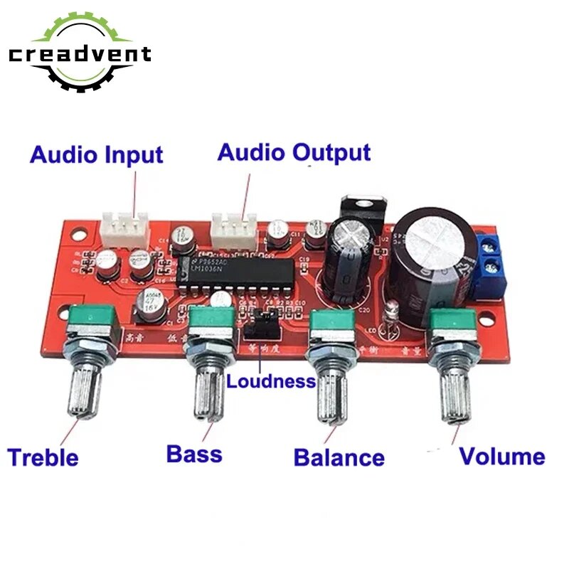 Creadvent Предусилитель тона LM1036