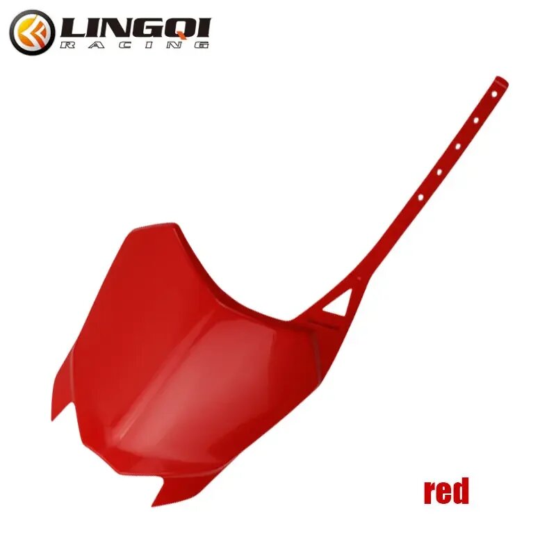 LINGQI RACING CRF110 защитная пластиковая передняя крышка номерного знака для CRF Красный, Красный