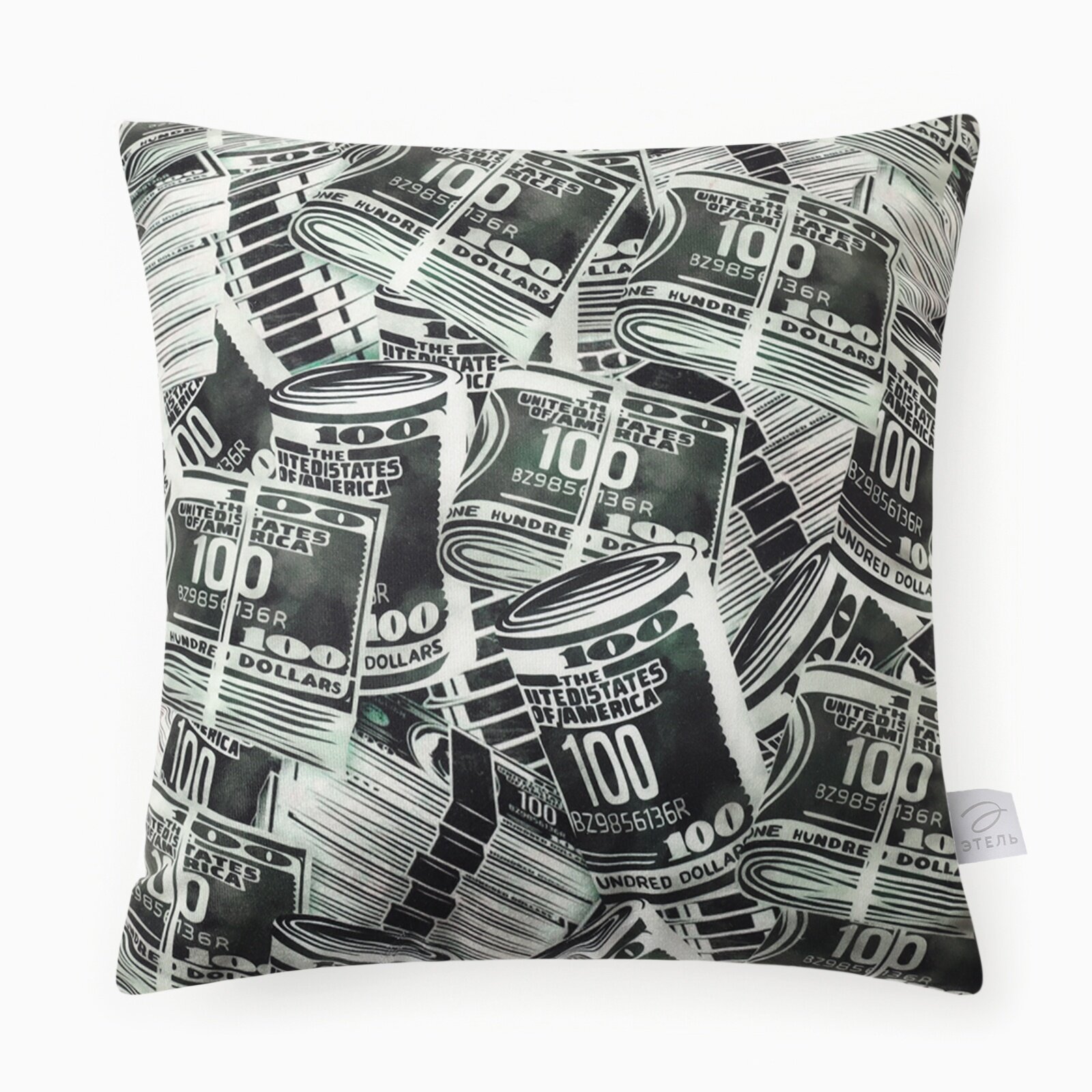 Подушка декоративная Этель"Money" 40х40 см, велюр, 100% п/э, 10805397