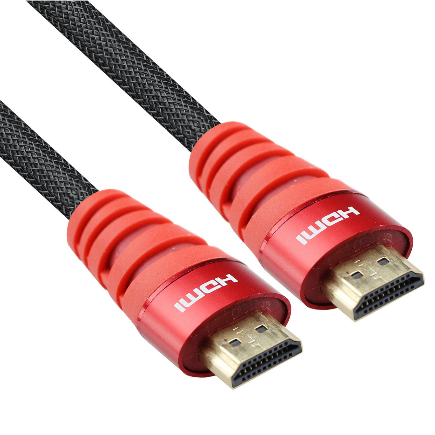 Кабель VCOM HDMI 19M/M ver. black and red 2.0, 3m Blister CG526S-R-3M