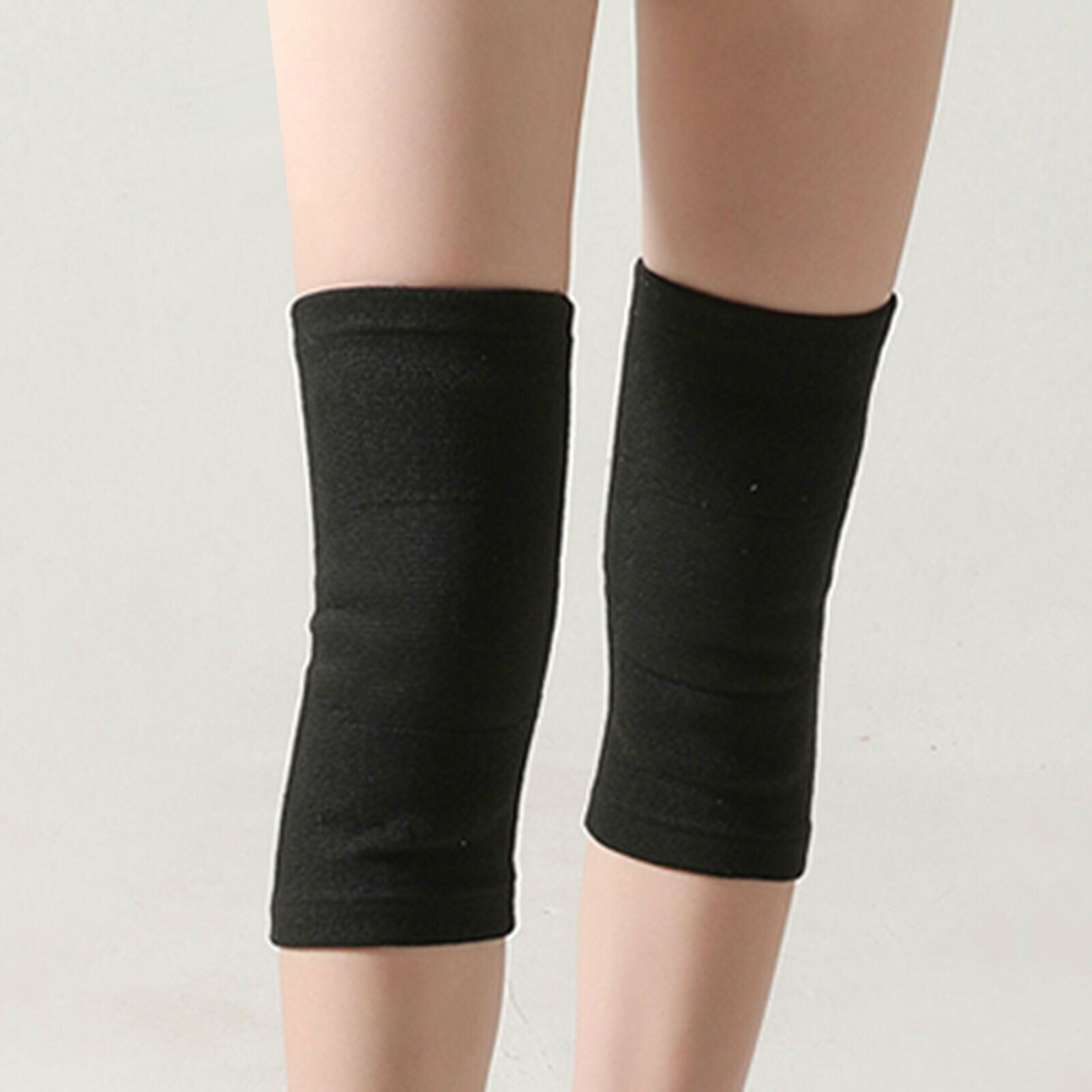 Мужские и женские зимние наколенники из флиса, толстые, теплые, эластичные,