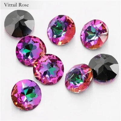 Кристаллы Vitrail Rose 8mm, фиолетовый, 50шт