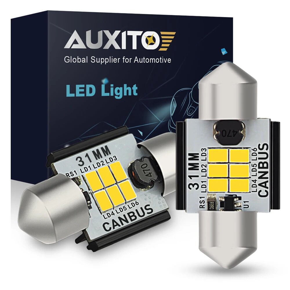 AUXITO LED 31mm Canbus C5W лампа для авто