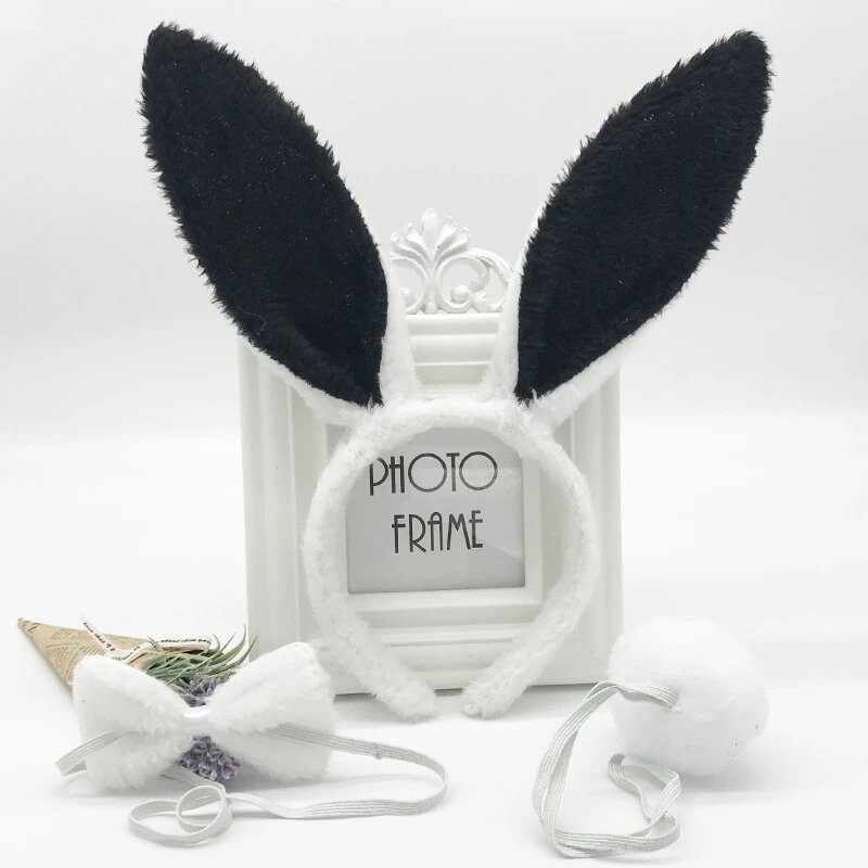 Кроличьи ушки headband набор Белый, T