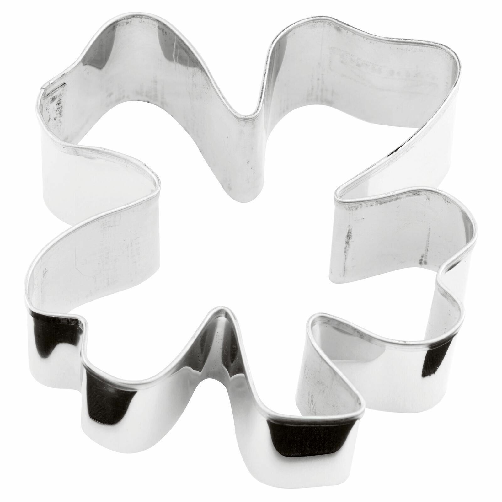 Вырубка форма для приготовления пряников и печенья, Клевер, 8х8х3 см нержавеющая сталь, Paderno.