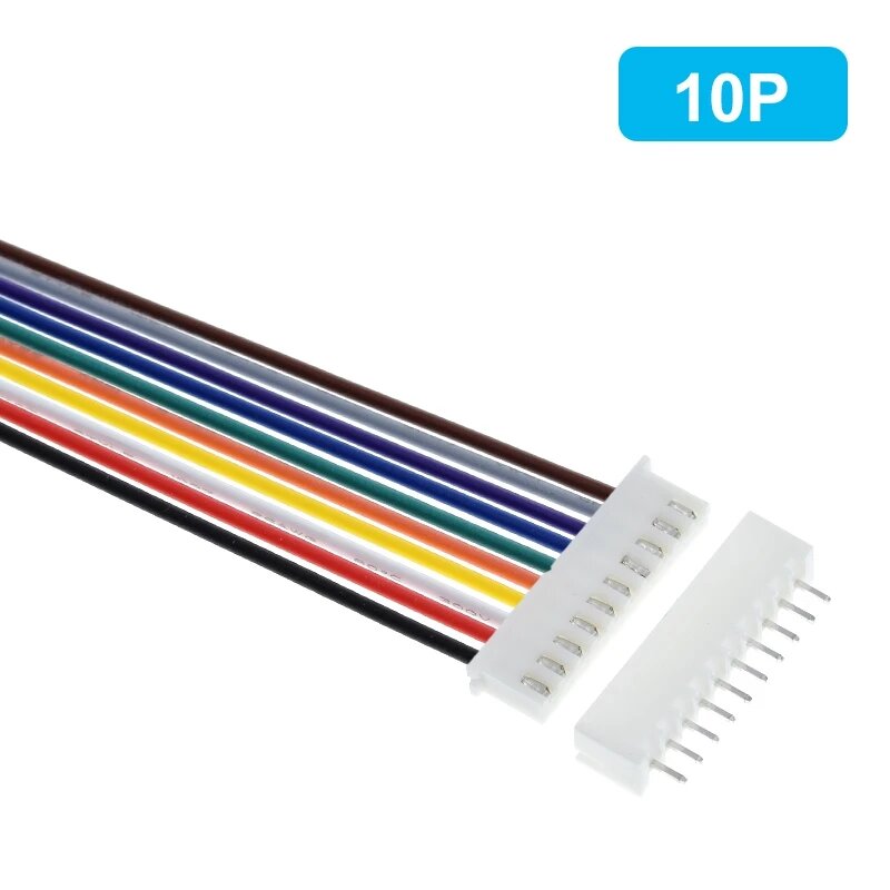 TZT разъемы XH2.54 2.54 мм 2/3/4/5/6/7/8/9/10 пин 20 см 26AWG 10 комплектов