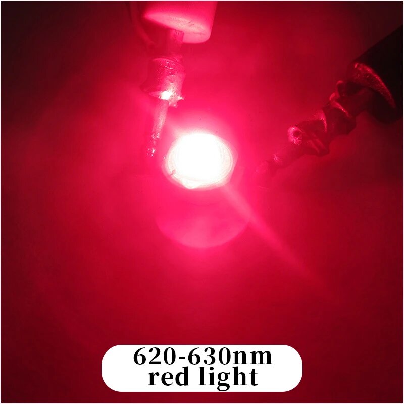 LEDXR LED CREE круглая светодиодная лампа 1/3/5 Вт полный спектр 620-630nm, 10pcs, 3 Вт