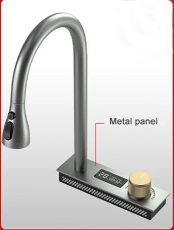 Смеситель для кухни «Водопад» из нержавеющей стали Digital faucet