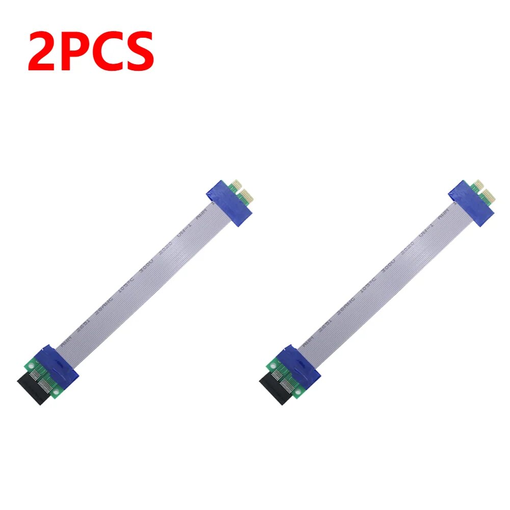 Гибкий PCI Express 1X на PCIe 1X кабель удлинитель Shunmaii 2PCS