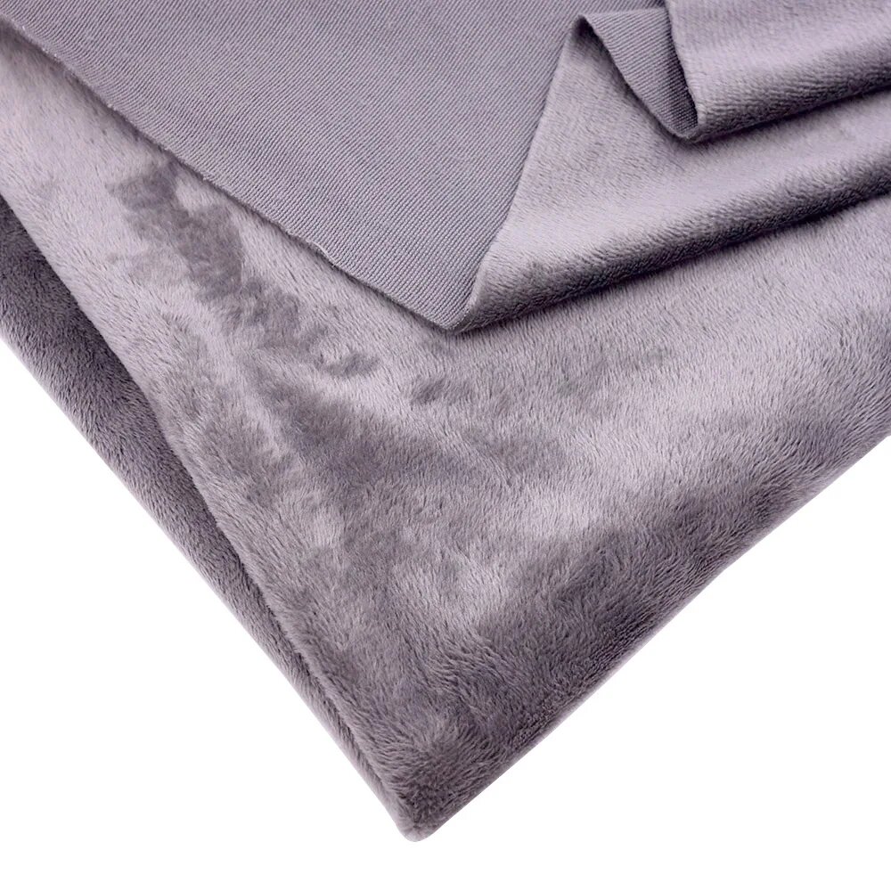 Серая плюшевая ткань 50x40 см, Color: 19-grey