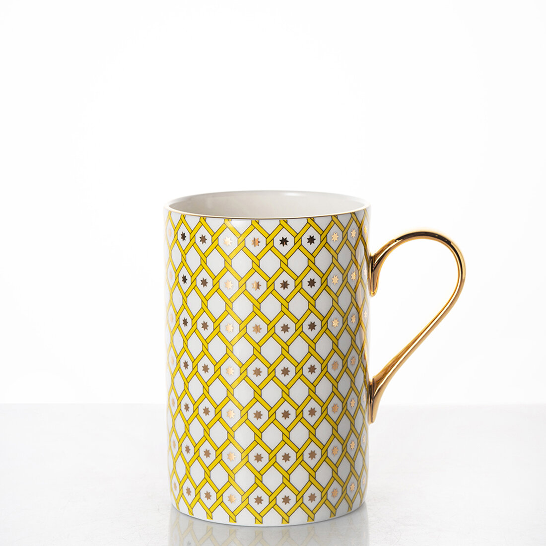 Бокал из костяного фарфора Императорский фарфоровый завод ИФЗ ф. Идиллия "Примула1" 400 мл