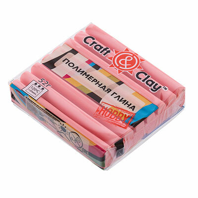 "Craft&Clay" полимерная глина CCH 52 г 1027 розовый крем