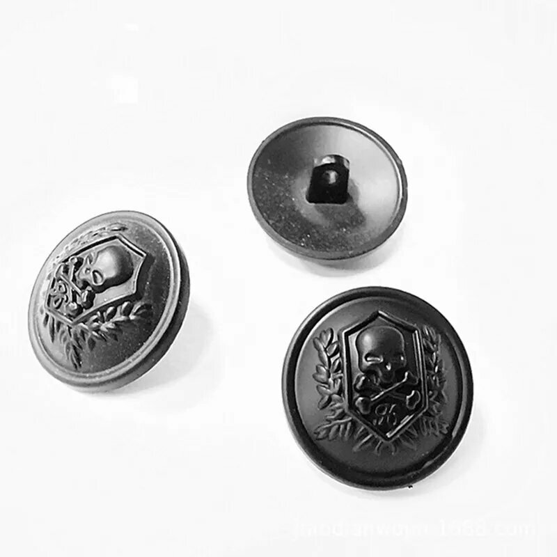 Пуговицы металлические череп 12mm, Цвет: NB-2-220-1