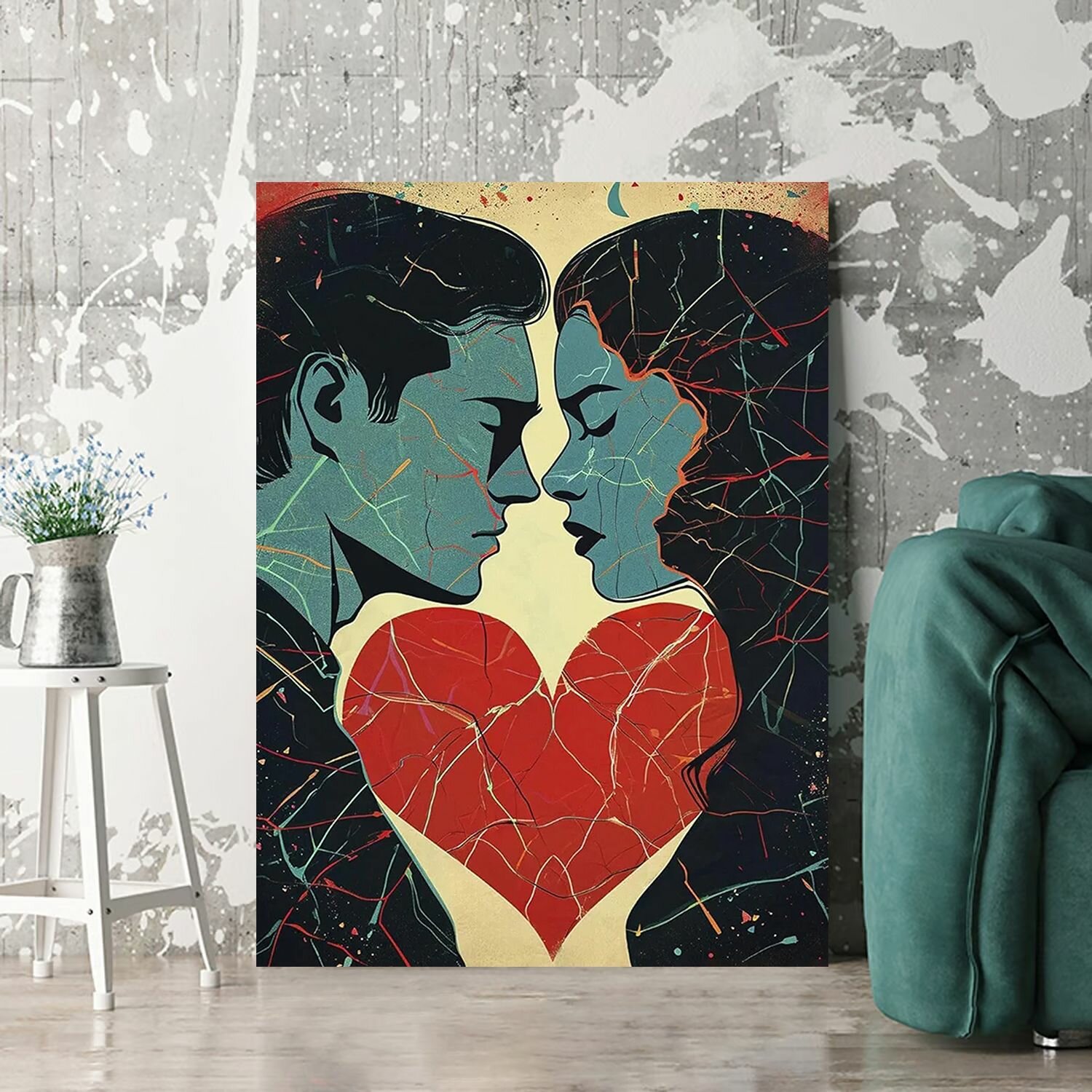 Картина на стену граффити, уличное искусство, 40х60 см.